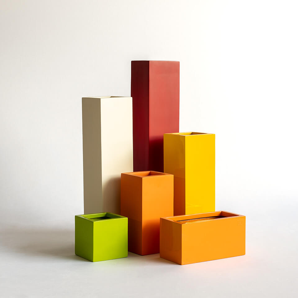 Buy small rectangular plant pots | House plant pots | Rezelo by Bonasila